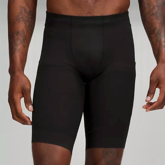 Lululemon Athletica Shorts Mens Lululemon Black Senseknit Running Short Inseam Size M Poshmark
